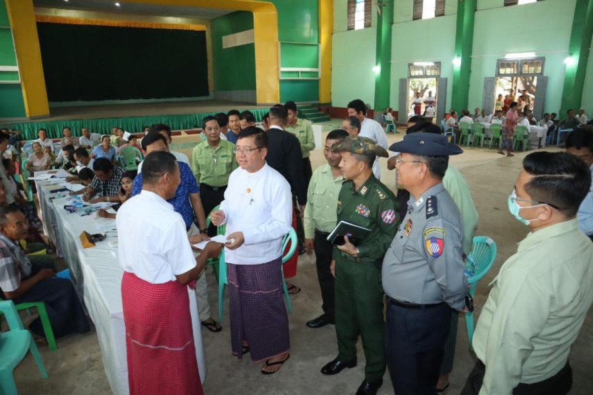 မြေယာလျော်ကြေးငွေကျပ် ၁၉ ဘီလျံပေးအပ်ပြီးဖြစ်၍ မုဒုံမြို့နယ်၌ ပေ ၈၅ဝဝ က