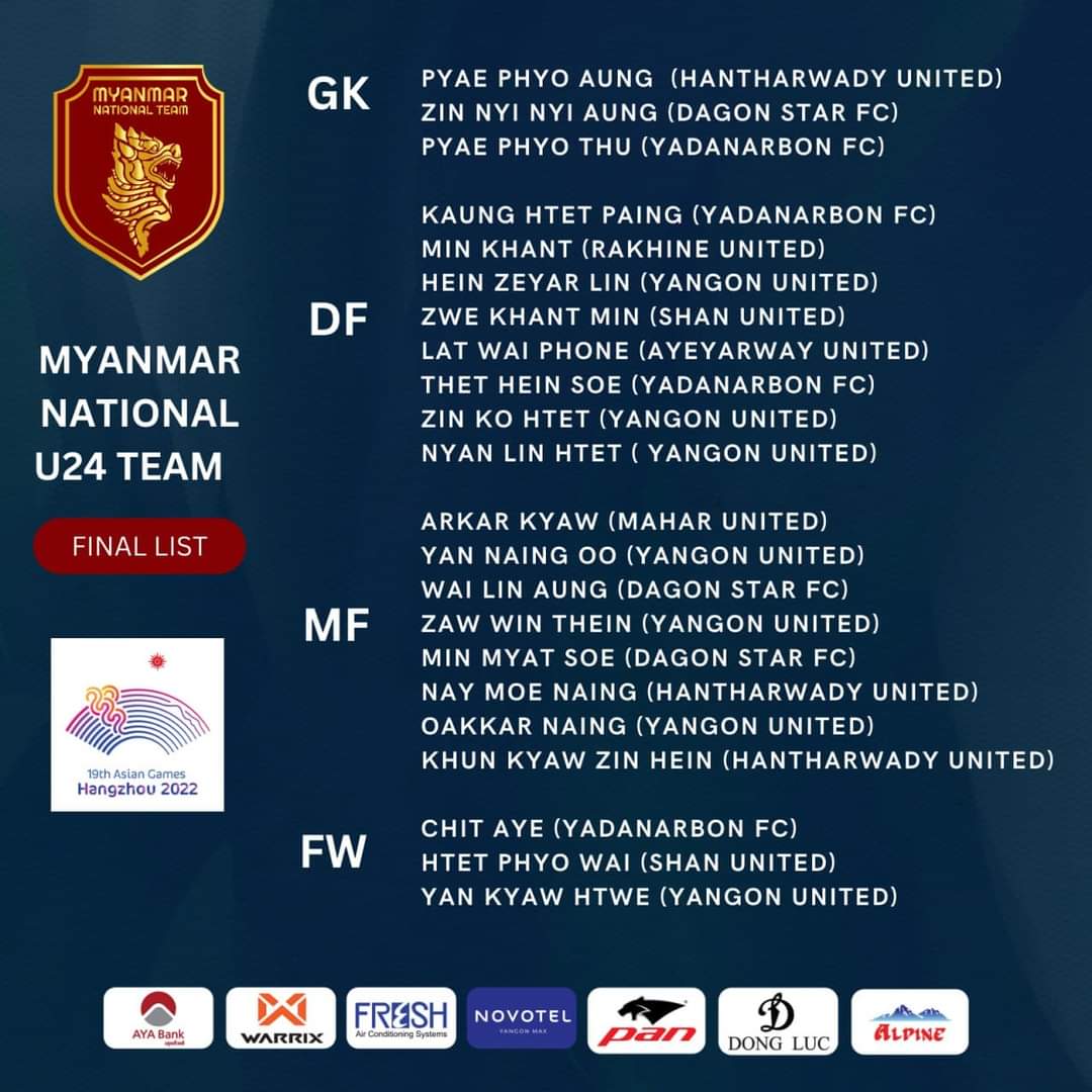 ၁၉ ကြိမ်မြောက် အာရှအားကစားပွဲတော်ပြိုင်ပွဲကို သွားရောက်ယှဉ်ပြိုင်ရန် မ